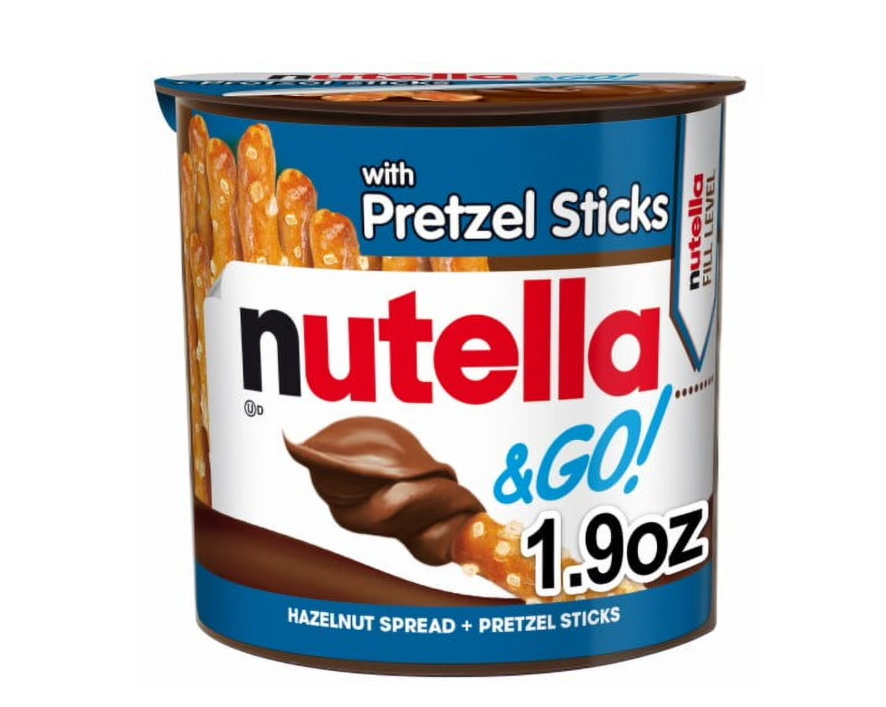 Nutella & Go Hazelnut Spread with Pretzel Sticks - 1.9oz ; 16ct ...